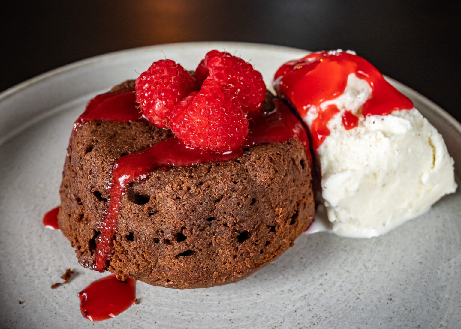 Lava Cakes with Raspberry Sauce – Sushi Day