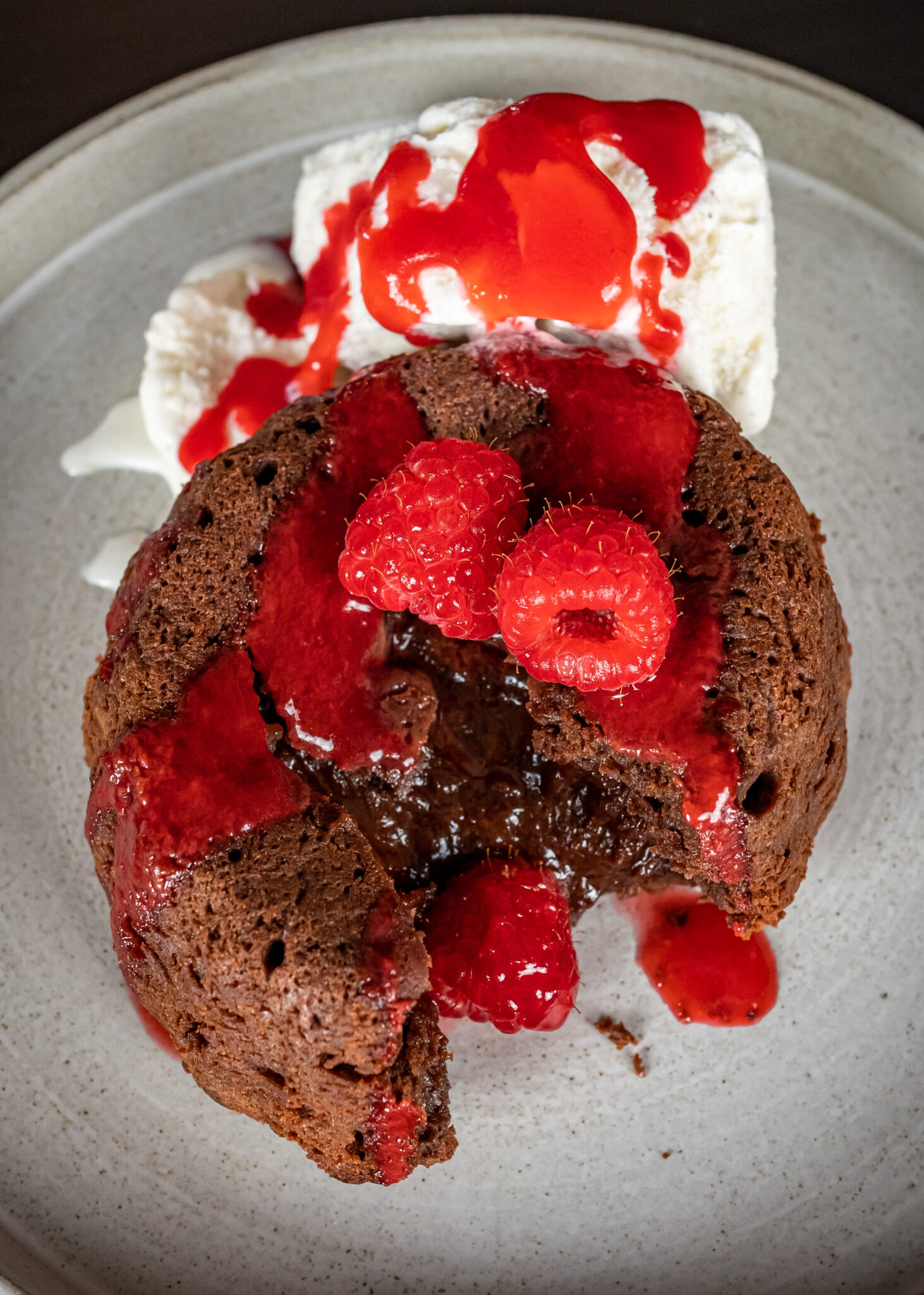 Lava Cakes with Raspberry Sauce – Sushi Day